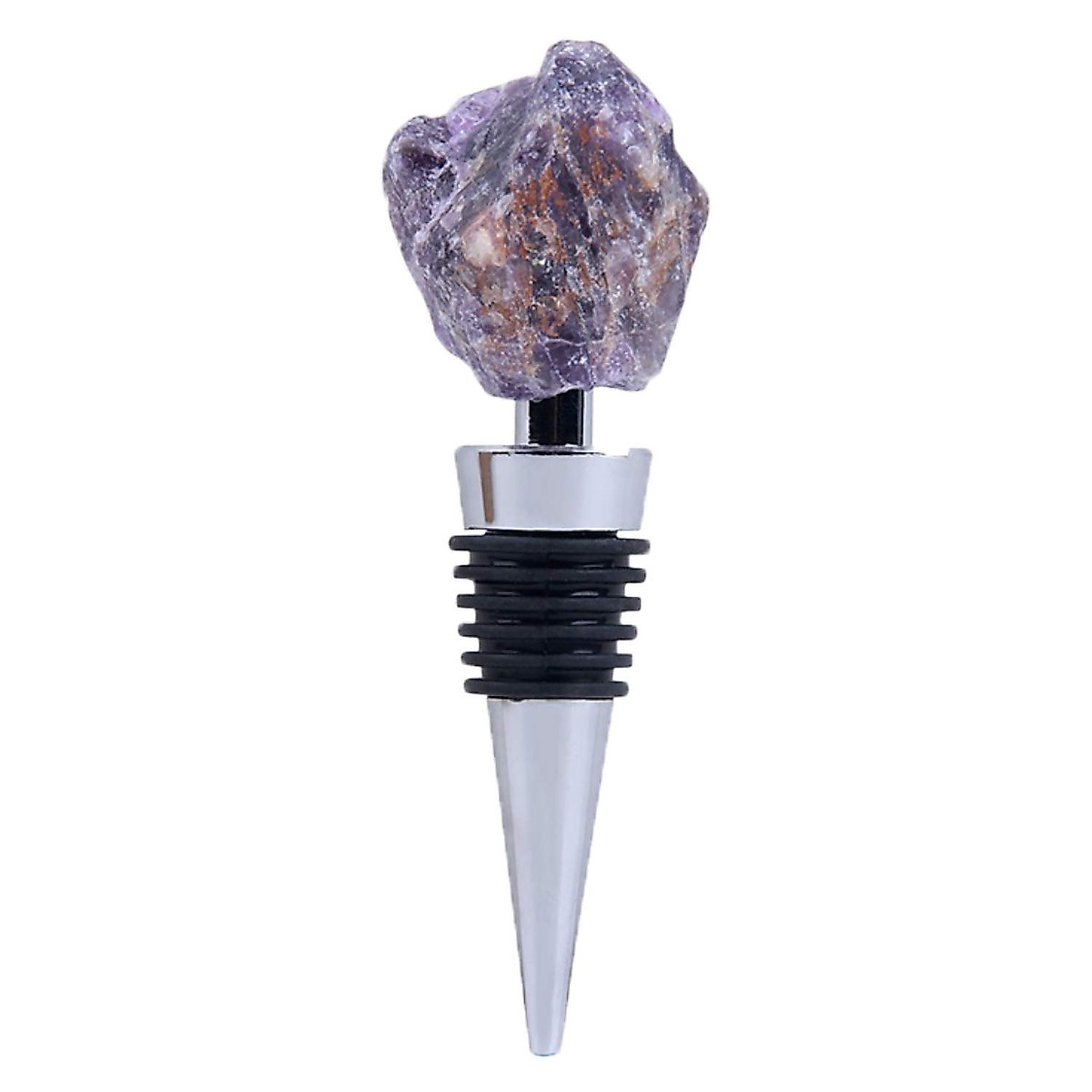 LUXURY NOW - Wine Bottle Stoppers | Champagne Saver Sealer | Natural Crystal Stone | Decorative Crystal Whiskey | Gemstone Preserve for Wedding Gift & Decoration