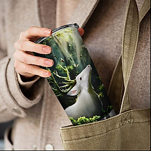Animal Deer Insulated Tumbler, 20oz Stainless Steel Coffee Travel Mug With Lid for Cold and Hot Drinks