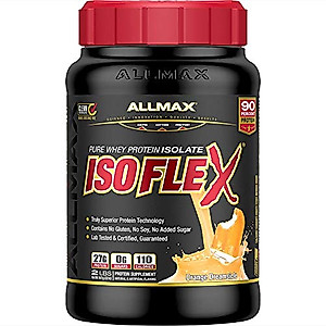 ALLMAX Nutrition - ISOFLEX Whey Protein Powder, Whey Protein Isolate, 27g Protein, Orange Dreamsicle, 2 Pound