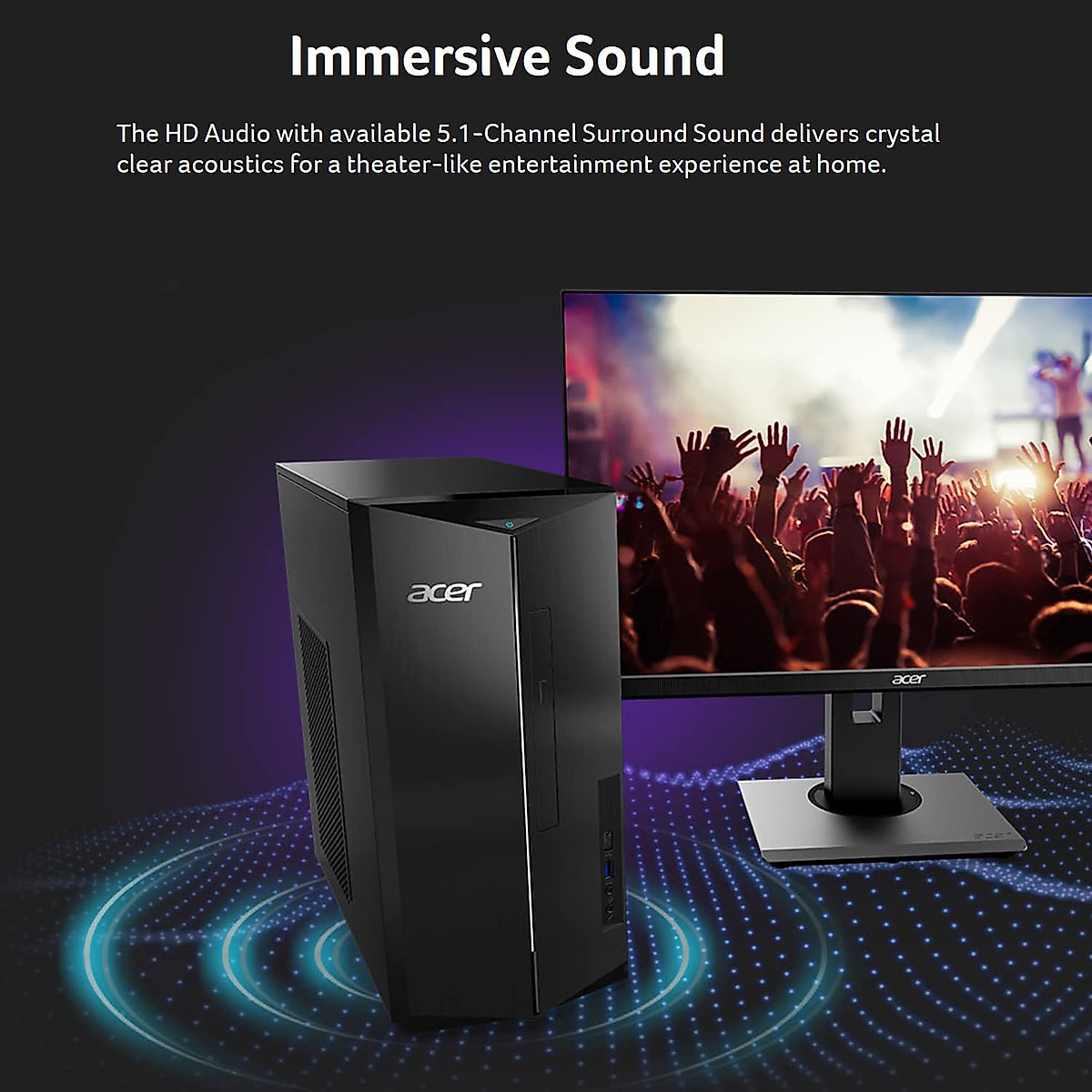 Acer [Windows 11 Pro] 2022 Aspire TC-1760-UA92 Desktop,12th Gen Intel Core i5-12400,16GB RAM |1TB SSD, 8X DVD-RW,802.11ax Wi-Fi 6, Bluetooth 5.2,Windows 11 Pro
