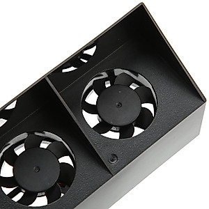 for PS4 Cooling Fan, USB External Cooler 5 Fan Temperature Control for Gaming Console, with 2 Working Modes and 3 Different Cooling Modes