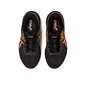 ASICS Women's GT-1000 11 GTX Running Shoes, 8.5, Black/Papaya