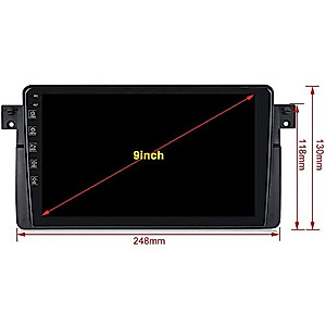 Car Radio Stereo for BMW 3 Series E46 323ci 325ci 330ci 318i 328i 330xi M3 1999-2004, 9 inch Andriod 11 Support BT/WiFi/Microphone/Mirror Link/Steering Wheel Control 2+32GB