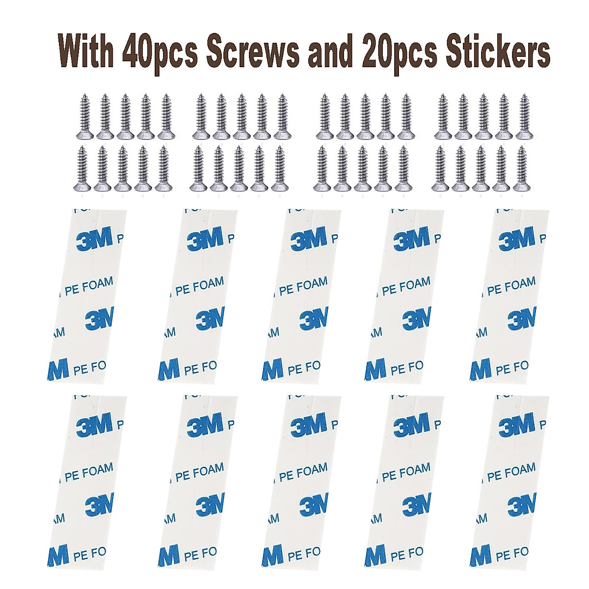 Gufastore 10pcs Surface Mount Alarm 10W 100V 0.5A in Max Magnetic Contact Ideal for Door Window Security with Lead Wire and 3M Adhesive Paper