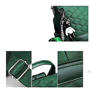 LTDH Women Backpack Purse Anti Theft Rucksack Portable Shoulder Large Travel Daypack For Girls (Green), 28*14*30CM