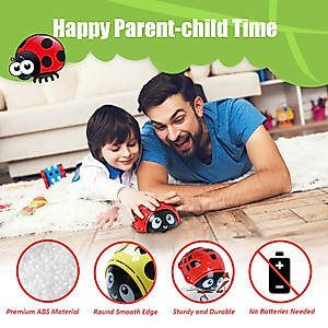 joypath Pull Back Cars Toy for Toddlers, Mini Small Animal Toy Cars Set, Friction Powered Push and Go Cars, Gifts for 3 Year Old Boys Kids(4 Packs)