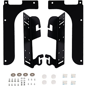 Wadoy 5WB-DMKIT Door Mount Kit, Pull Out Door Mounting Kit for 5WB1 5WB2 5CW2 Organizer Basket Series Cabinet Organizers, Kitchen Cabinet Pull Out Wire Baskets, Waste Containers(Black)