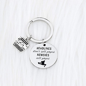 AKTAP Inspired Gift Musical Theatre Keychain Gift Headlines Don't Sell Papes Sell Papes