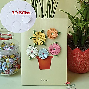 monochef 2400pcs Foam Dots Dual Adhesive 3D Foam Tape Double Sided Pop Up Glue Dots Sticky Ball Tape Mount for Crafts DIY Art Office Supplies Round 0.24 Inch