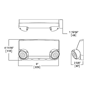 ALL-PRO Emergency APEL 3.6-Volt 0.78-Watt LED Light Head, White