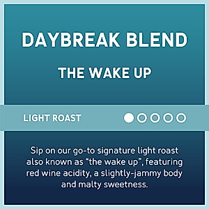 Caribou Coffee, Light Roast Ground Coffee - Daybreak Morning Blend 20 Ounce Bag