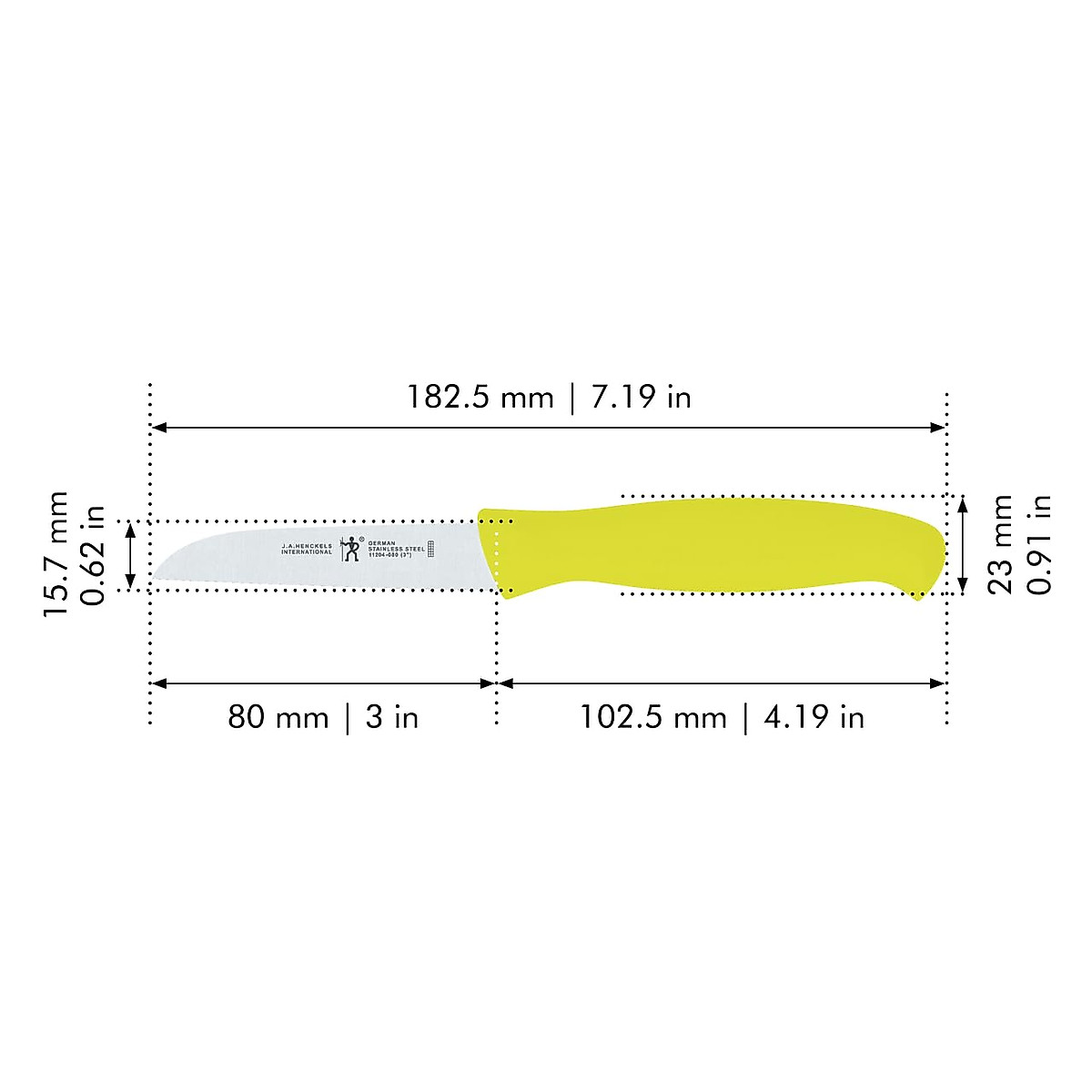 HENCKELS J.A International Accessories Paring Knife Set, 3-piece, Multi-Color