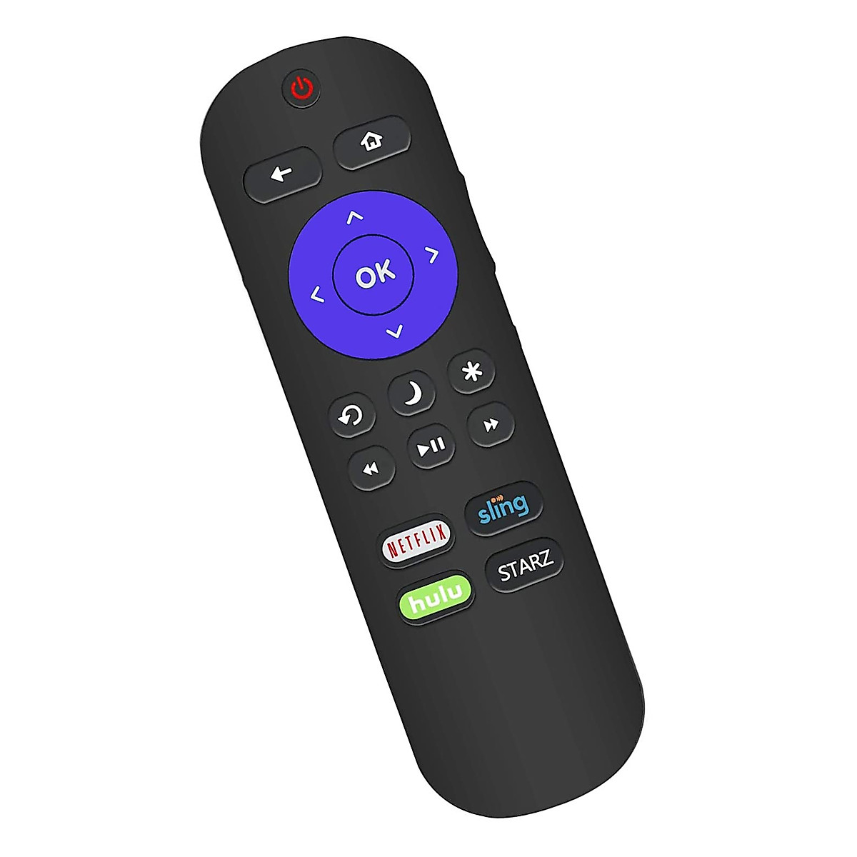 LC-RCRUS-18 Remote Control Compatible with Sharp Roku TV LC-32LB591U LC-55LBU591U LC-50LBU591U LC-43LBU591U LC-65LBU591U LC-32LBU591U 398GR10BESPN0002 LC-32LB481U LC-43LB481C LC-43LB481U
