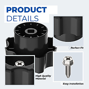 Xinafan 630-7965 Wall Hydrant Handle Kit Compatible with Prier Mansfield 500 400 300 Outdoor Faucet Handle Replacement Frost Proof Wheel Shaped Outside Water Faucet Handle Part Kit Accessories