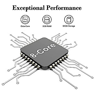 Justethan Android Tablet, Octa-Core Upgrade Google Certificated 5G Wi-Fi 10 inch Tablets, with 2GB RAM, 32GB Storage (128GB Expansion), 13.0MP Camera and Bluetooth 5.0, Latest Model 2023, Gray