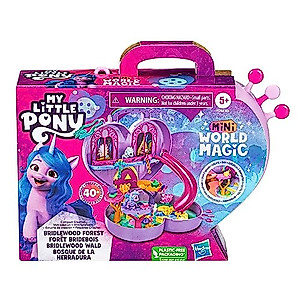 My Little Pony Mini World Magic Compact Creation Bridlewood Forest Toy, Buildable Playset with Izzy Moonbow for Kids Ages 5 and Up