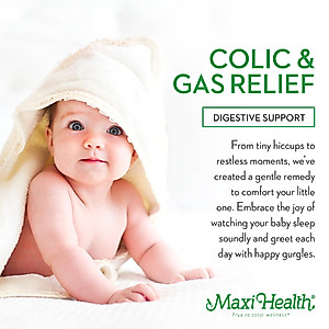 Homeopathic Gripe Water for Infants - Newborn Baby Gas Relief - Daytime / Nighttime Colic Relief for Newborns - Digestion Support & Constipation Ease Anti Gas Drops for Babies at Bedtime, 2 fl. oz.