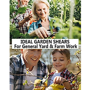 Pruning Garden Shears,Three Wood Plant Scissors for Gardening,Branch Cutter,Tree Trimmer,Bypass & Flower Pruners,Heavy Duty Hand Clippers Snips Secateurs