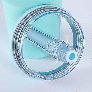 2 PCS 40 oz Replaceble Tumbler Flip Straw Lid for Stanley Quencher, Flip Spill Stopper Lids, Dustproof Tumbler Cover, Reusable Tumbler Cover, Spill Proof Splash Resistant Tumbler Lids