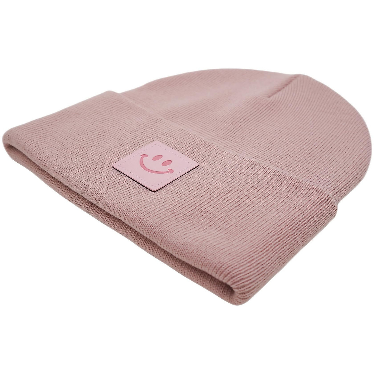 55cube Knit Cuffed Beanie for Women & Men - Stay Warm and Stylish All Season Baby Pink Beanie