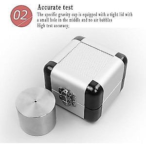 100ML Paint Density Specific Gravity Cup, High-Precision Liquid Density Hydrometer, Test The Specific Gravity of Liquids Such As Paint/Auxiliary Materials and Oils