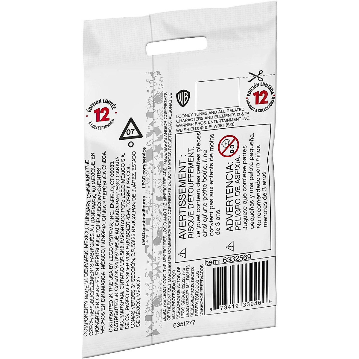 LEGO Minifigures Looney Tunes 71030 Building Kit; Cool Toys to Add Fun Action to Sets; an Awesome Collectible Gift for Looney Tunes Fans or Kids of Any Age, New 2021 (1 of 12 to Collect)