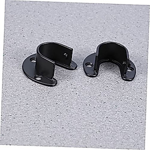 Zerodeko 16 Pcs Shower Rod Holder Shower Curtain Holders Curtain Rods Holders Closet Rod Holder Shower Rod Holders Rod End Supports Closet Rod End Supports Cloth Rod Holder Rod Socket Base