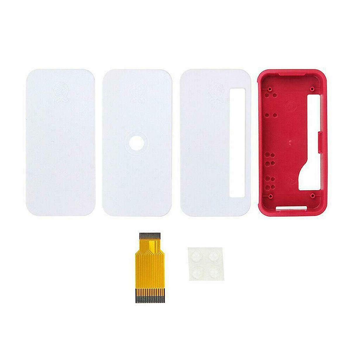 Acxico 1 pcs for Raspberry Pi Zero V1.3 W Case Shell Protection Box ABS （red and White ）