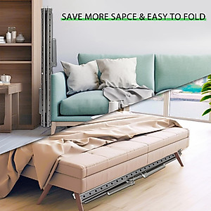 REAMIC 91 inches Folding Clothes Drying Rack Length Adjustable Laundry Clothes Drying Racks Indoor Outdoor Free Installed Collapsible Heavy Duty Foldable Drying Rack with 42 Windproof Hooks