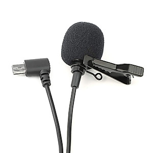 SOONSUN Frame Mount Housing Case with External Lavalier Lapel Clip-on Microphone for GoPro Hero 3, Hero3+, Hero 4 Black White Silver Action Cameras