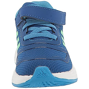 adidas Duramo 10 Running Shoe, Team Royal Blue/Beam Green/Pulse Blue (Elastic), 2 US Unisex Little Kid
