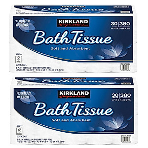 Kirkland Signature Bath Tissue, 2-Ply, 425, 2 Pack (30 count)