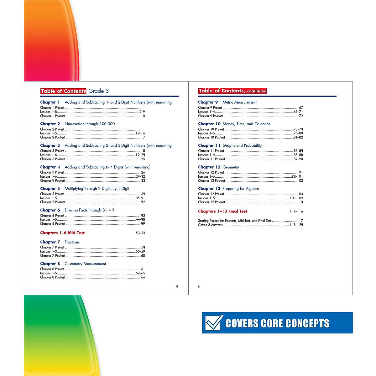 Spectrum Math Word Problems Grade 3 Workbook, Ages 8 to 9, 3rd Grade Math Word Problems, Fractions, Algebra Prep, Geometry, Multi-Step Word Problems, Money, and Time - 128 Pages