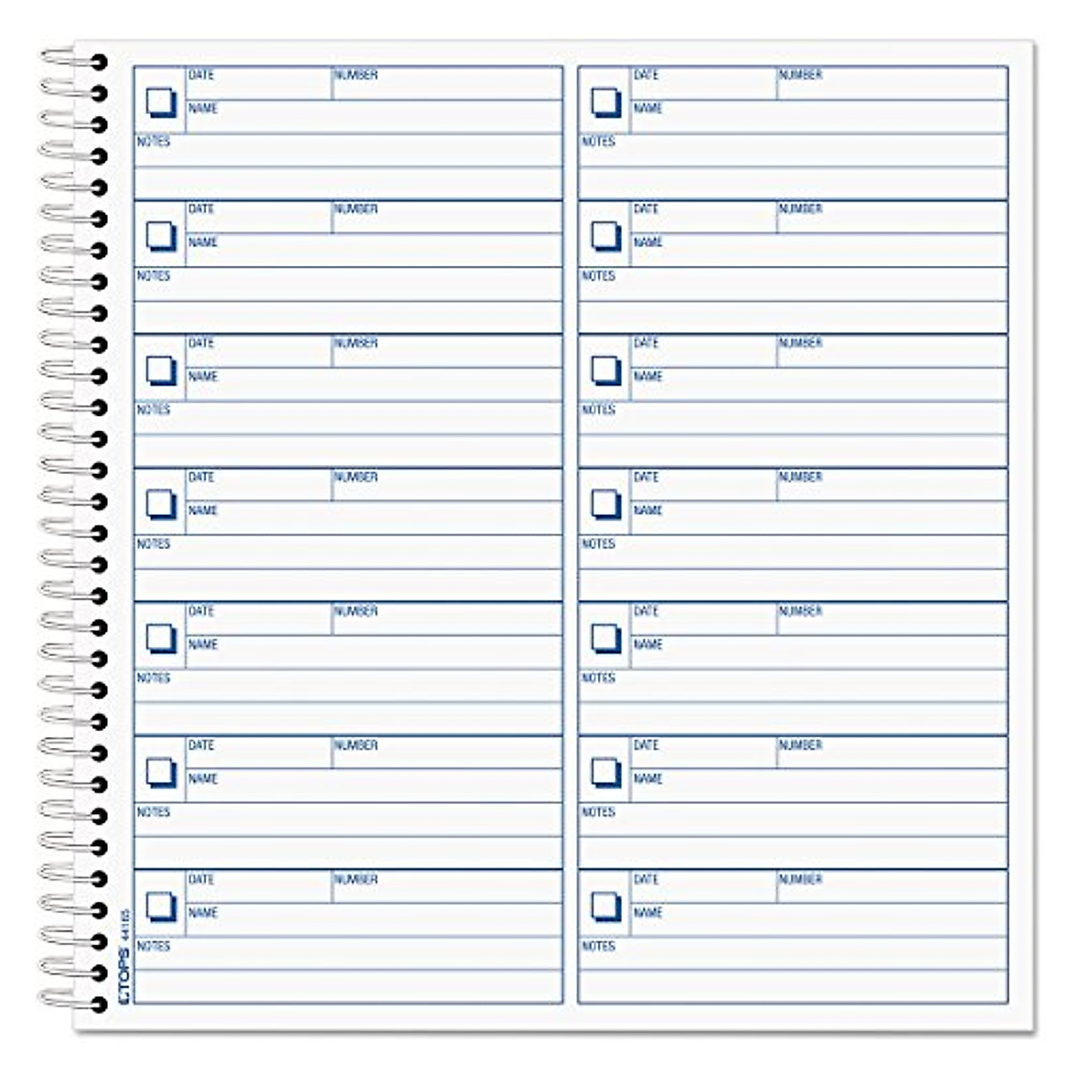 TOPS 44165 Voice Mail Log Book, 8 1/2 X 8-1/4, 1,400-Message Book