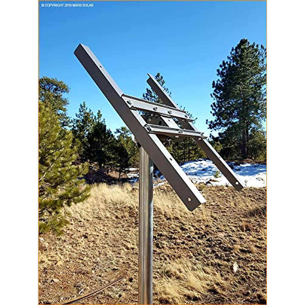 Mars Solar V2.0 Solar Panel Rack Mount / 2" (OD) Pole Mount Adjustable Top of Pole 400W Max