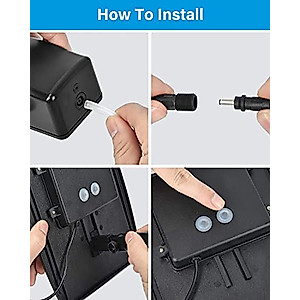 NFESOLAR Aquarium Air Pump Oxygenator, 2.5W Solar Air Pump with 2 Air Bubble Stones, Solar Pond Aerator up to 120 Gallons 3 Mode&No Noise Solar Aerator for Pond Stock Tank Fishing Hydroponics