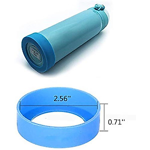 MIAO YUAN 20PCS 65mm Protective Cup Mat Silicone Sleeve Heat-Resistant Water Bottle Holder Insulation Mat Non-Slip Cup Mug Coaster