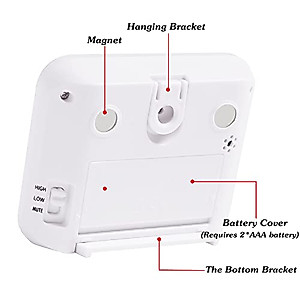 Digital Countdown Kitchen Timer - AIMILAR Count Up Down Magnetic Timer Clock with Loud Alarm Fast Setting for Cooking Baking Gym Students