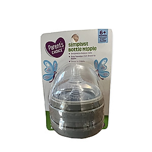 Simplyst Bottle Nipple 6+Months Fast Flow 2 Pack