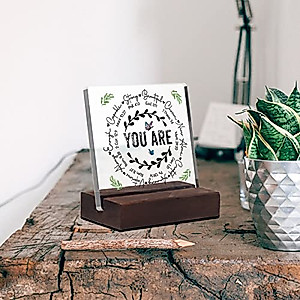 Christian Encouragement Gifts for Best Friend Women, Inspirational Gifts for Daughter Bestie, You are Beautiful, Acrylic Desk Sign Keepsake with Wood Stand for Home Office