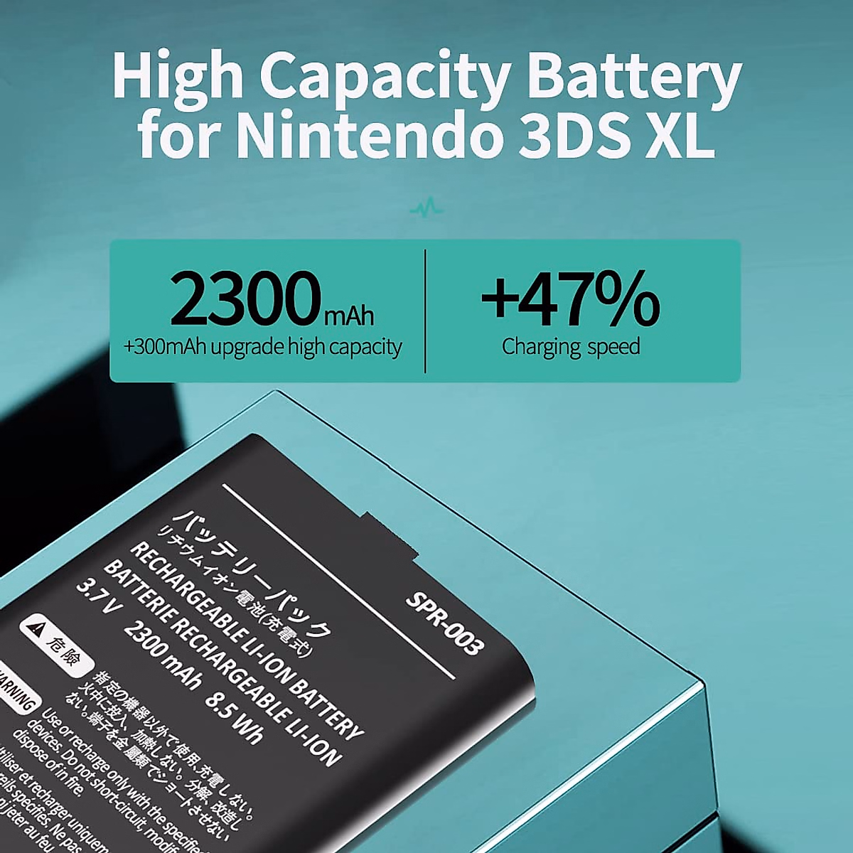 SPR-003 Battery,𝟐𝟎𝟐𝟰 𝐍𝐞𝐰 𝐔𝐩𝐠𝐫𝐚𝐝𝐞 Li-ion 0 Cycle battery for Nintendo 3DS XL New 3DS XL LL Game Console,2300mAh high capacity replacement Battery for Nintendo Switch Game Console SPR-003