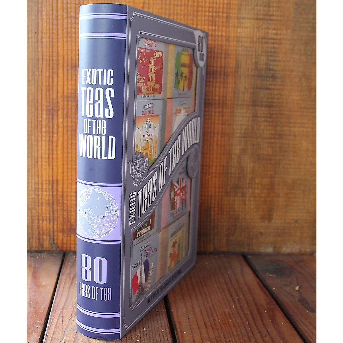 Exotic Teas of The World Gift Set, 80 Tea Bags, 8 Different Flavors