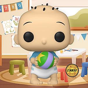 Rugrats: Tommy Pickles Chase Funko Pop with Protector Bundle - Includes TV: Rugrats: Tommy Pickles Chase #1209 Vinyl Figure with Blue Salamander Emporium Plastic Protector Case