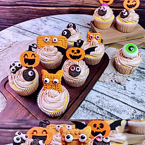 Sentovac Bloody Candy Eyes for Decorating | Edible Candy Eyeballs Sprinkles for Halloween Christmas | Cake and Cupcake Topper Decorations | 2.75oz Edible Eyes (1cm)