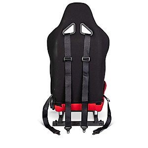 OpenWheeler Racing and Flight Simulation Cockpit Four Point Harness. Virtual Reality add-on. Black