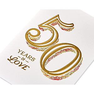 Papyrus 50th Anniversary Card for Couple (Wonderful Memories)