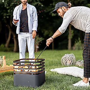 Fireplace Fire Pit Campfire Poker Stick. Uten 32-Inch in Heavy Duty Fireplace Poker. Solid Steel Fire Pit Poker, Fire Pit Accessories for Fireplace Camping Wood Stove Indoor and Outdoor.