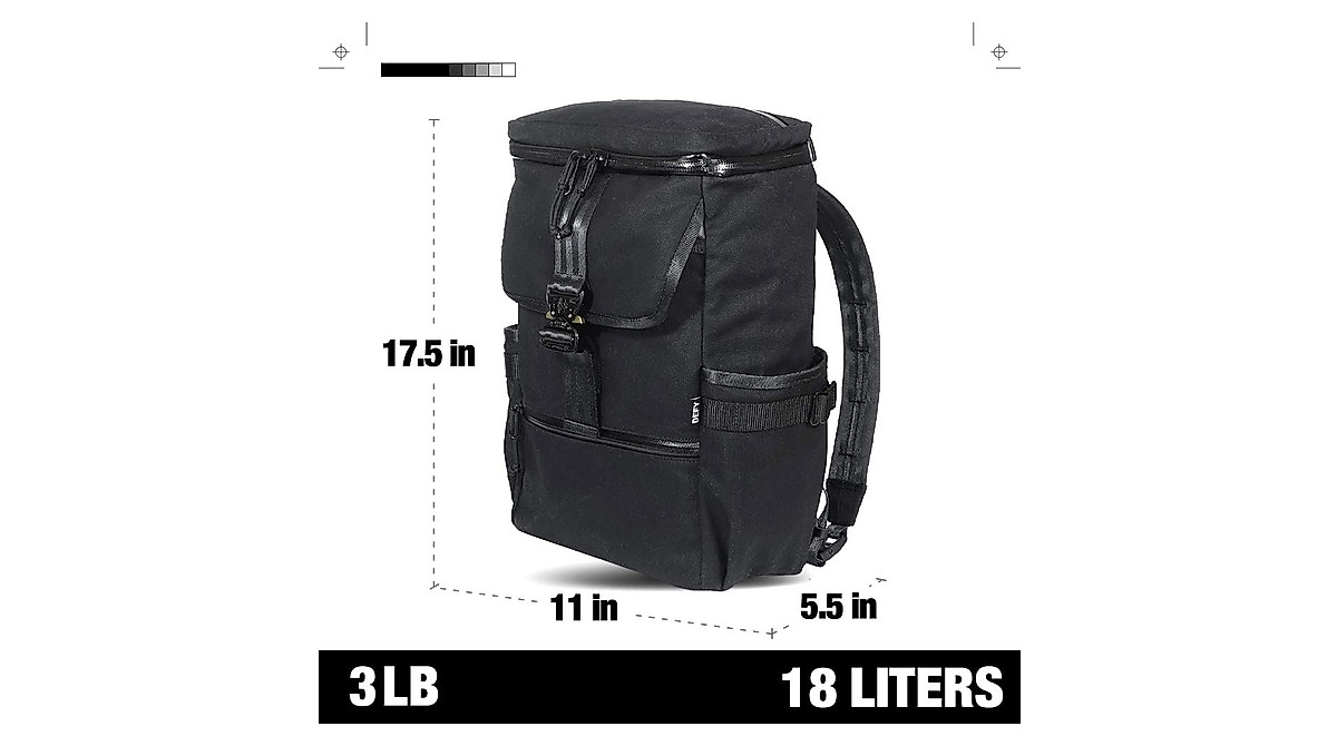 DEFY Menace Backpack 2.0 - Water-Resistant Waxed Canvas Backpack