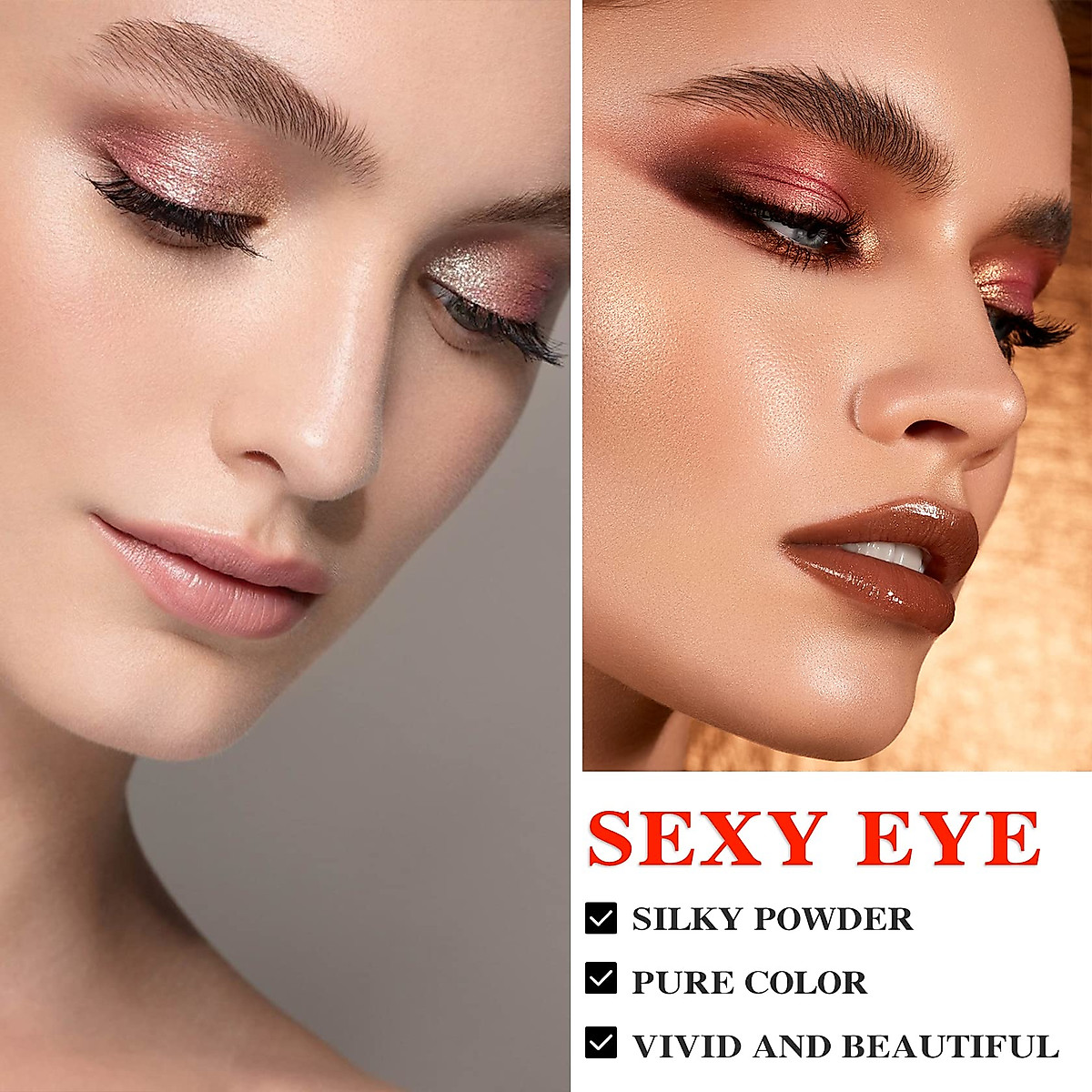 BKPPLZP Matte 12 Colors Makeup Naked Eyeshadow Palette,Nude Matte Eyeshadow Palette,Natural Pigment Eye Shadow Pallete Set Long Lasting & Waterproof Smokey Eye Professional Beauty Makeup Kit