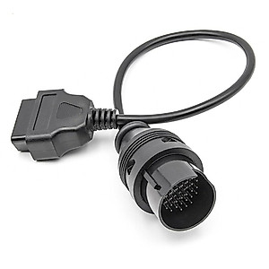 E-Car Connection Universal 38 Pin Male to 16 Pin Female OBD OBD2 Car Diagnostic Adapter Connector Cable Transfer Line for Mercedes Benz